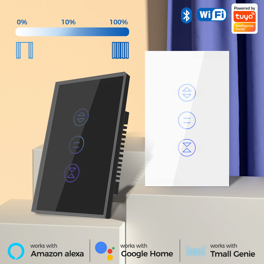 SMATRUL Smart WiFi Curtain Switch Motorized Roller Blinds Shutter Switch