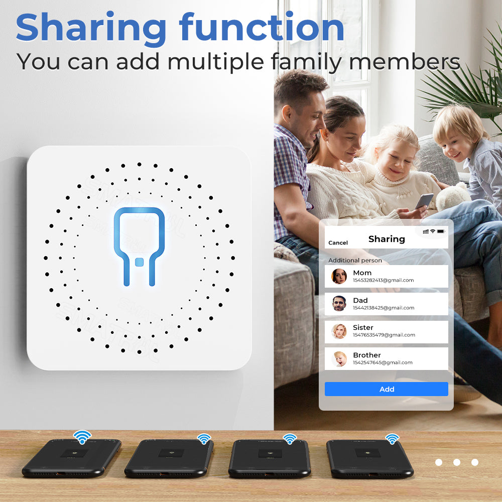 SMATRUL 16A Smart WiFi Relay Switch, 2-Way Relay Module Support DC/AC Power