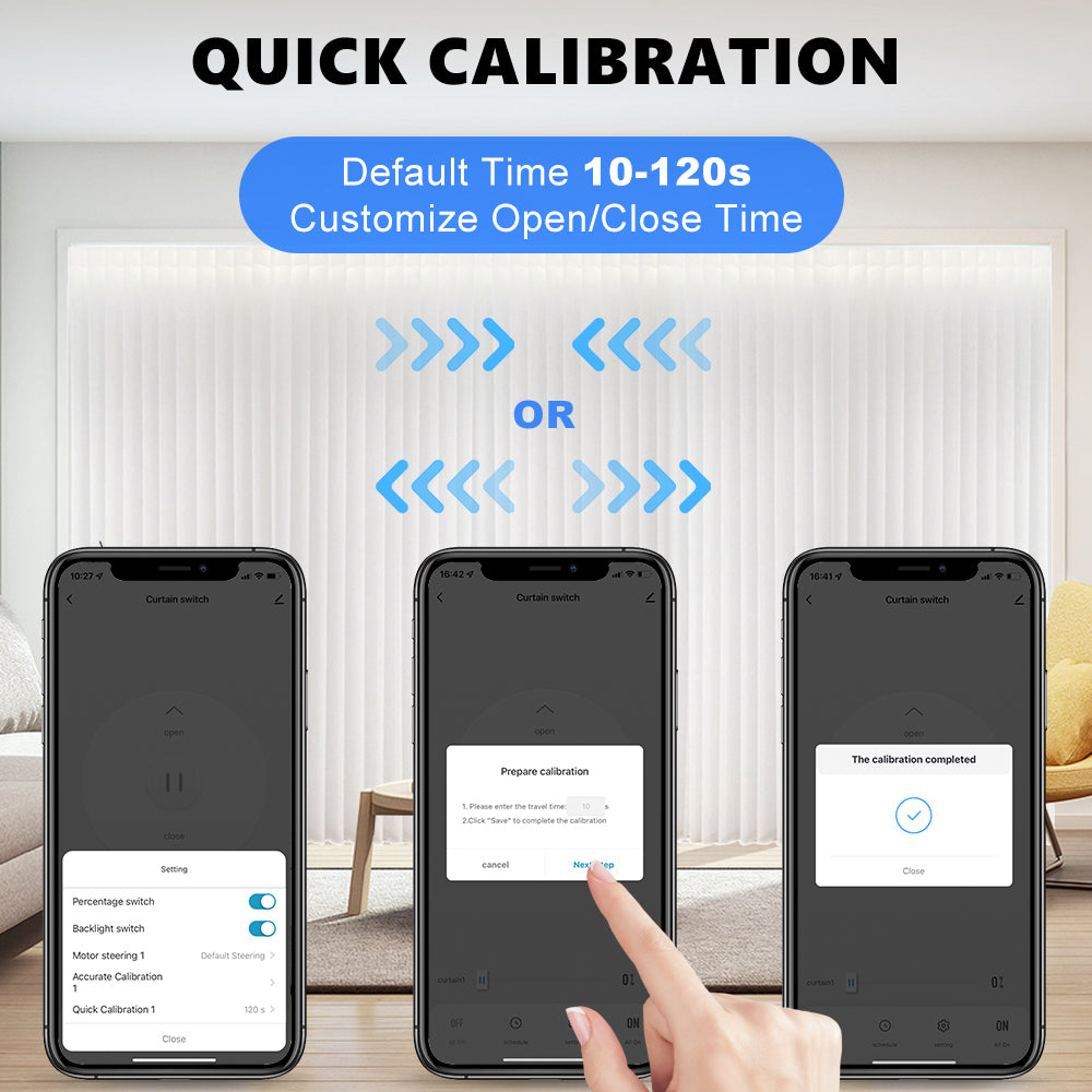 SMATRUL Smart WiFi Curtain Switch Motorized Roller Blinds Shutter Switch