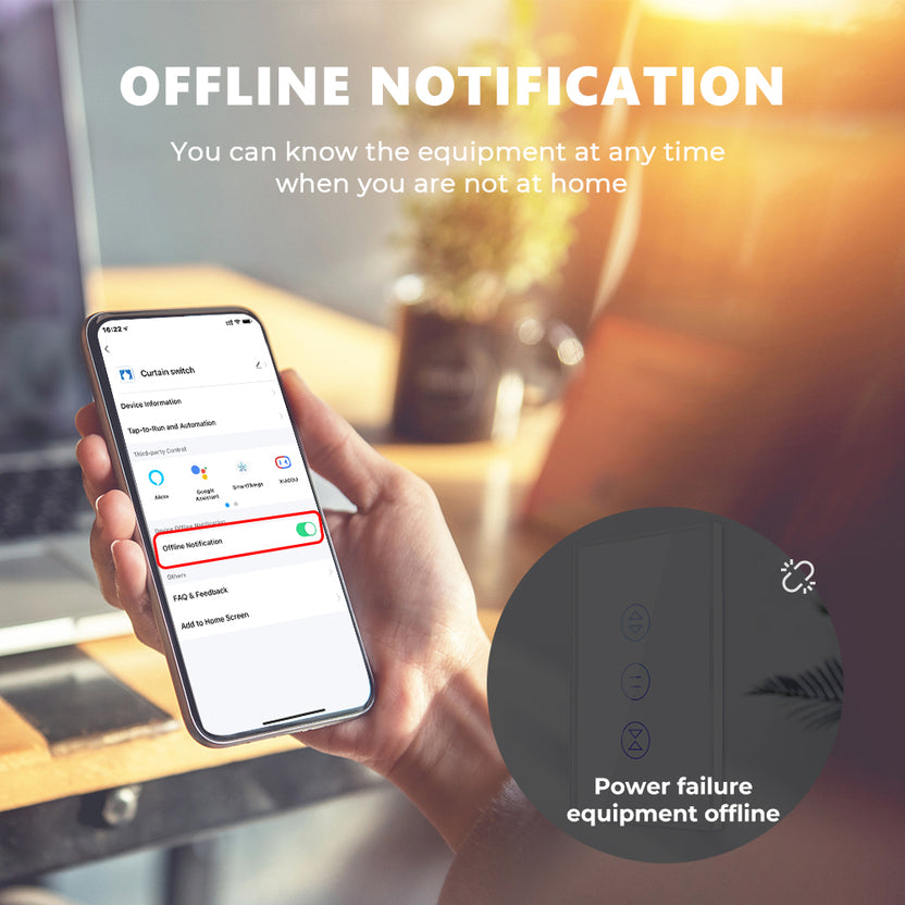 SMATRUL Smart WiFi Curtain Switch Motorized Roller Blinds Shutter Switch