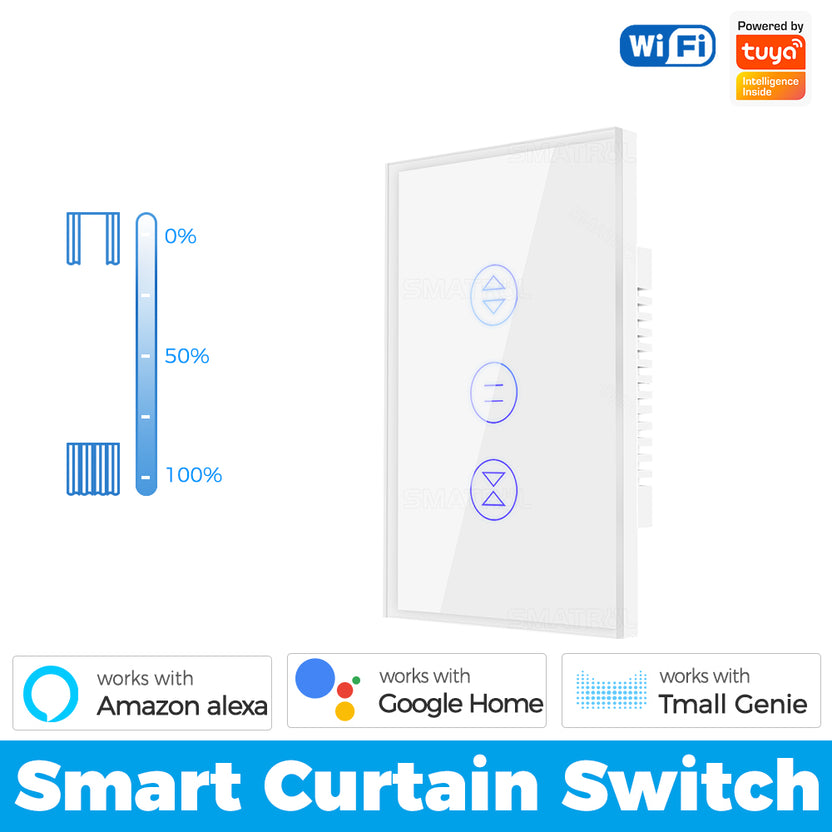 SMATRUL Smart WiFi Curtain Switch Motorized Roller Blinds Shutter Switch